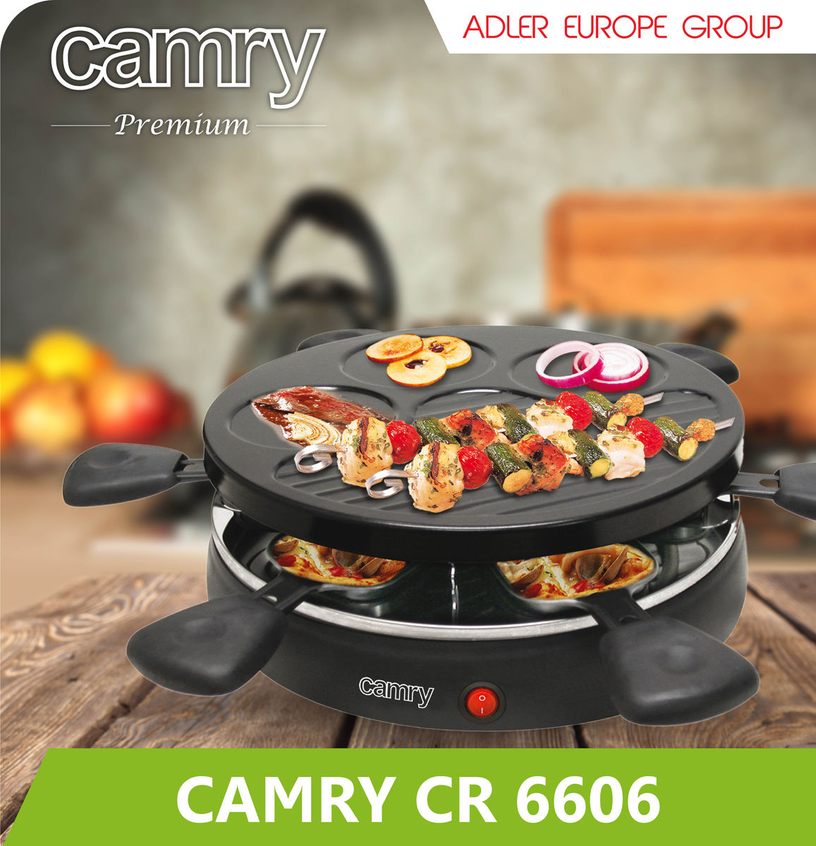 Grill elektryczny raclette CAMRY CR 6606 - Camry | AGD Sklep EMPIK.COM